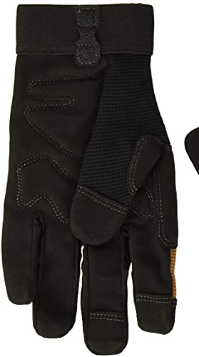 CLC Custom Leathercraft 124M Workright Flex Grip Work Gloves, Shrink Resistant, Improved Dexterity, Tough, Stretchable, Excellent Grip,Black,Medium
