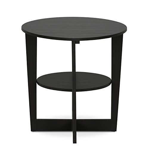 Furinno JAYA End Table, One, Walnut
