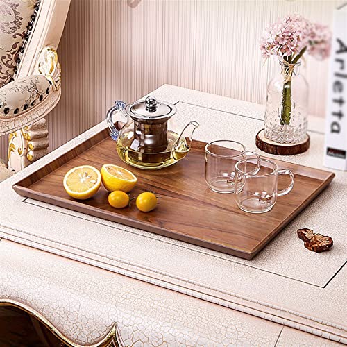 Decorative Serving Tray Imitation Wood Grain Rectangular Large Tray Simple and Practical Cup Storage Tray Breakfast, Afternoon Tea Tray Tray for Coffee Bathroom Tray Perfume Tray