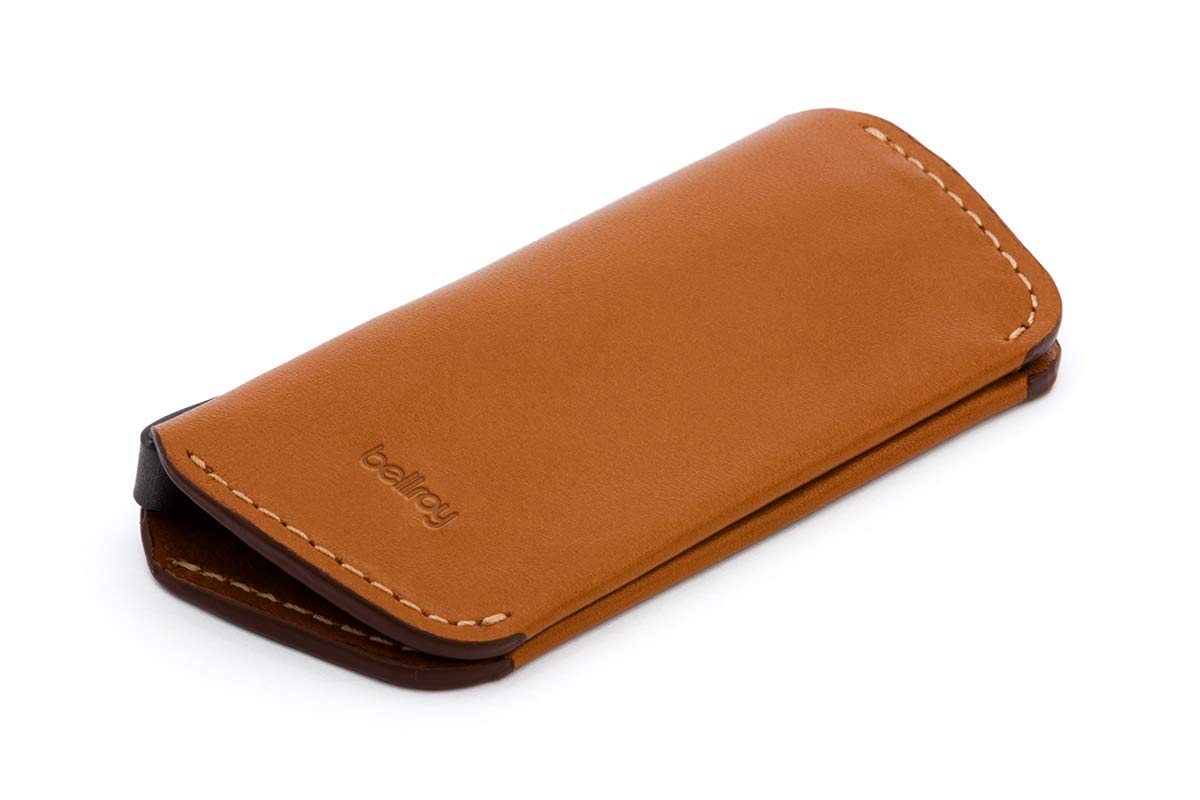 Bellroy Key Cover Plus, Second Edition (Slim Leather Key Organizer, Minimalist Bifold Design with Magnetic Closure, Holds 4-8 Keys) - Caramel