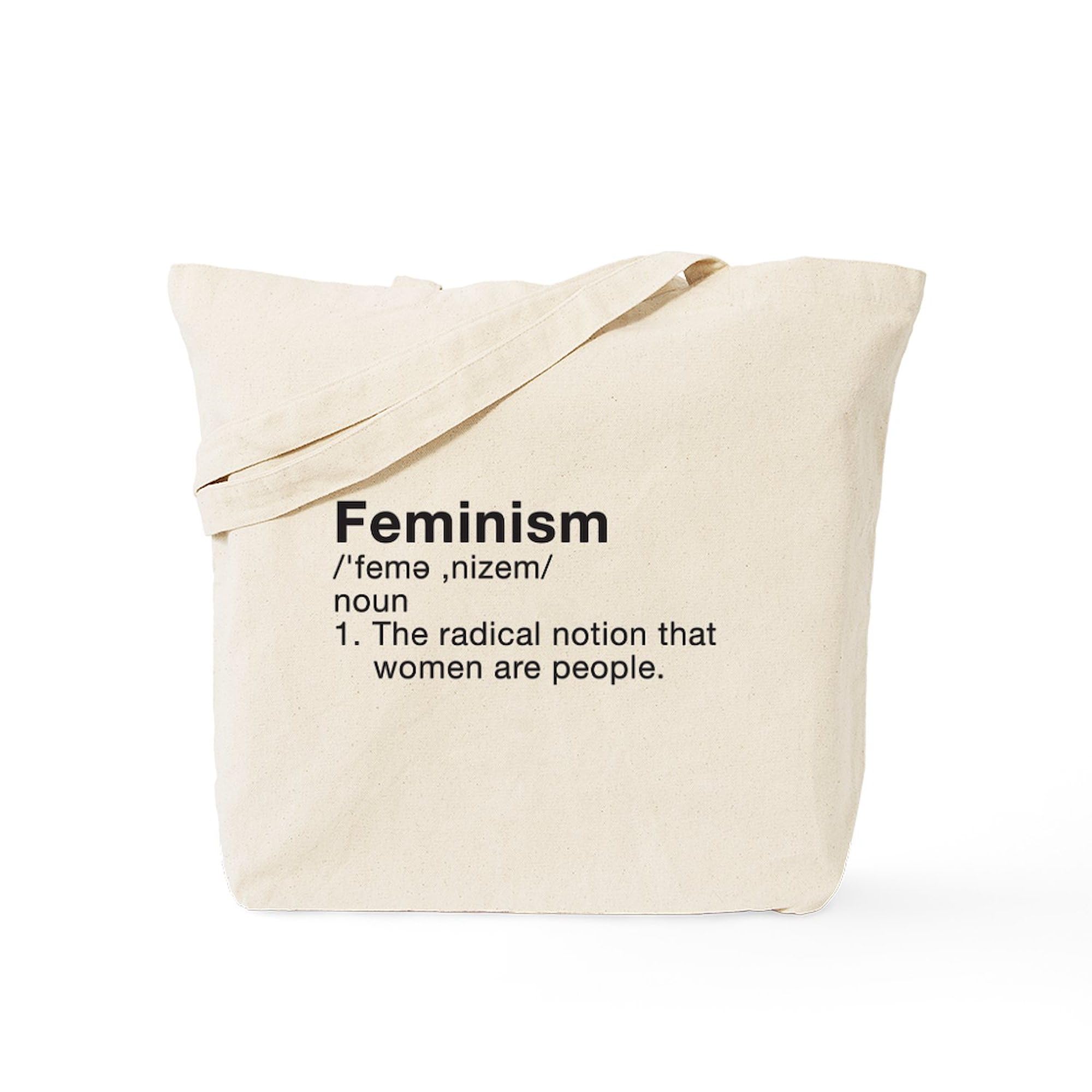 CafePress Feminism Definition Tote Bag Canvas Tote Shopping Bag
