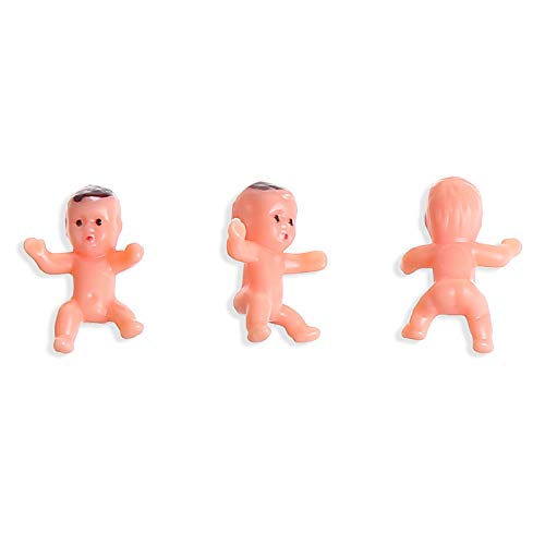 CCINEE 120 Pieces Mini Plastic Babies for Baby Shower and Ice Cubes Game Babies Party Decoretions 1 Inch