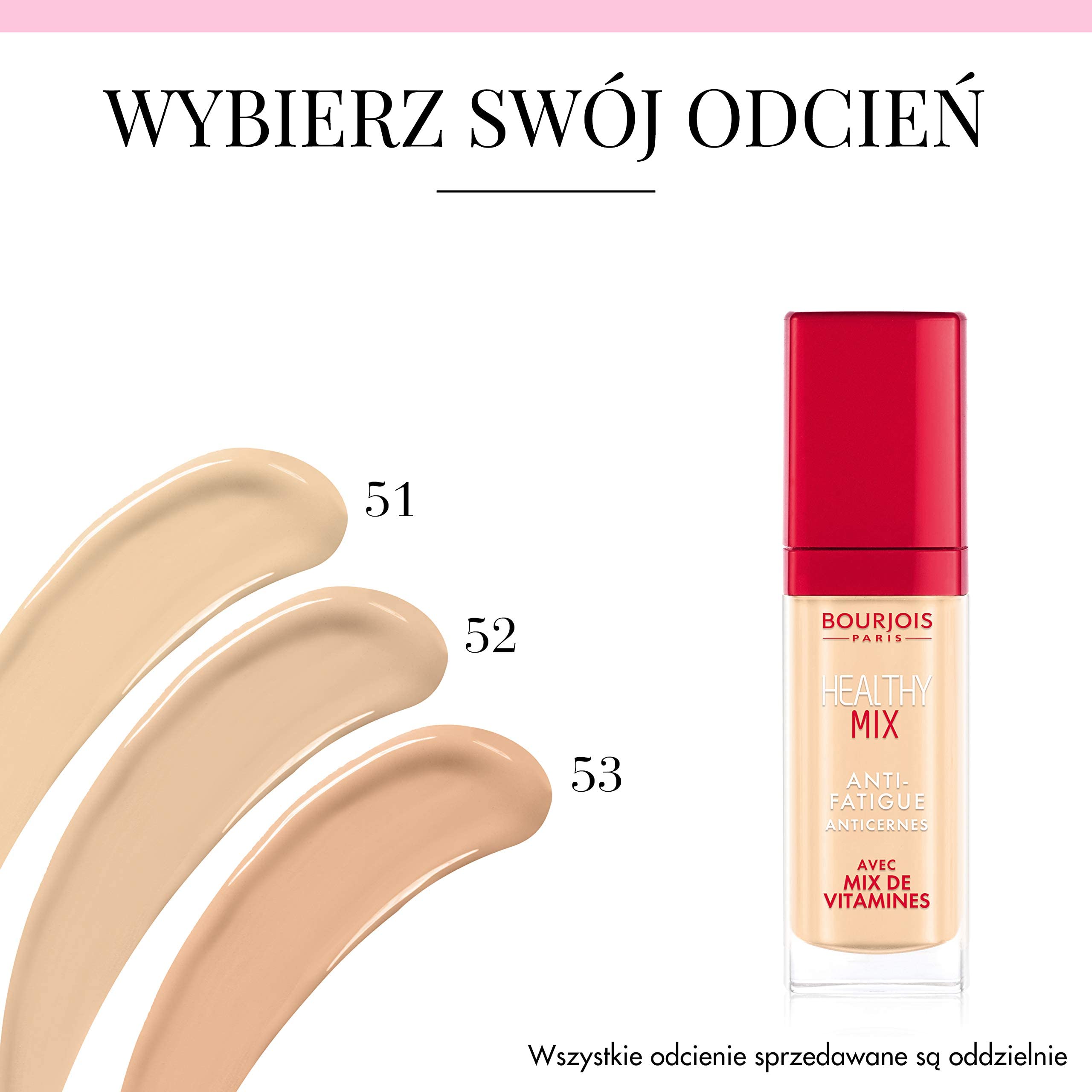 Bourjois Healthy Mix Anti-Fatigue Concealer 51 Light, 7.8 ml, 29199598001