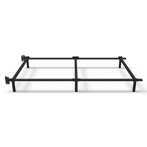 EMODA Metal Twin Bed Frames Support Base for Box Spring and Mattress, 7 Inch Sturdy Platform Tool-Free and Easy Assembly, Black