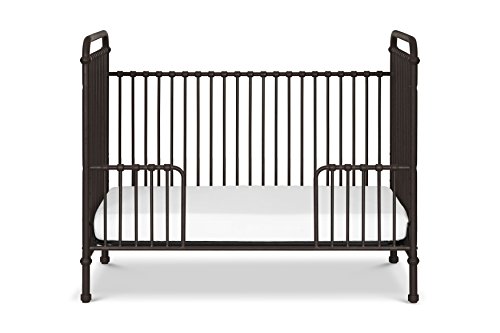 Namesake Abigail 3-in-1 Convertible Metal Crib in Vintage Iron, Greenguard Gold Certified
