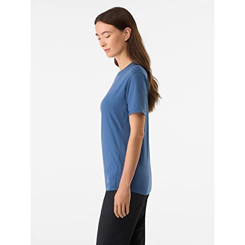 Arc'teryx Lana Crew Neck Shirt SS Women's | Versatile Top in a Performance Merino Blend | Moonlit, Large