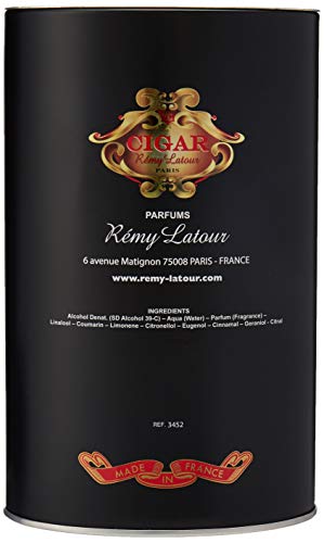 Remy Latour Cigar Black Wood Eau de Toilette Spray for Men, 3.3 Ounce