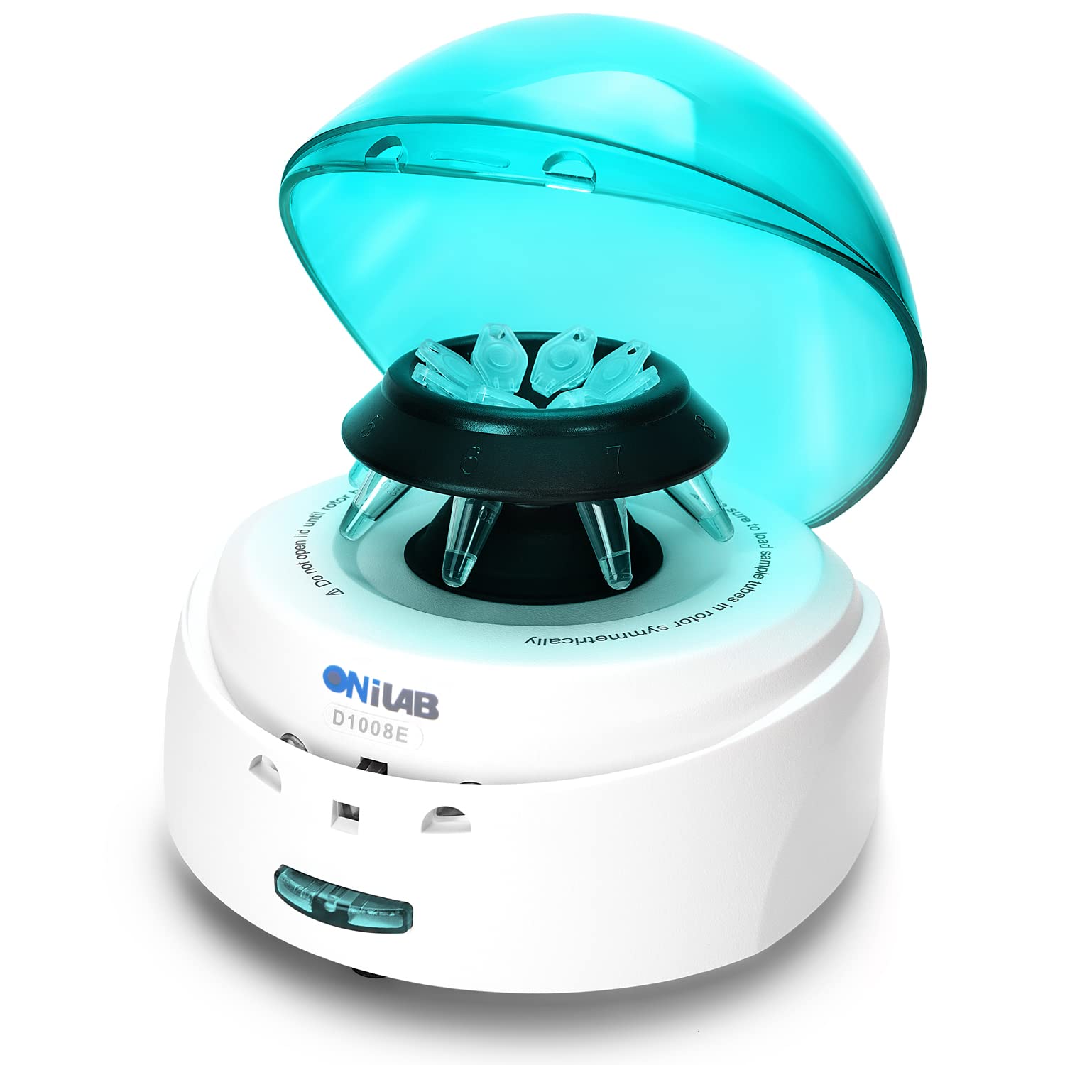 ONiLAB's Scientific Mini Centrifuge 5000RPM, 1360 x g RCF, Lab Benchtop Centrifuge with 2 Rotors for 8 x 0.2/0.5/1.5/2.0ml and 0.2mLĂ32 PCR Strips, Low Noiseâ¤45dB, 100-240V,Green lid