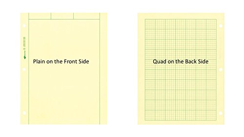 National Computation Pad, 5 x 5 Quad Ruling and Unruled, 8.5" x 11", 100 Sheets (42382)