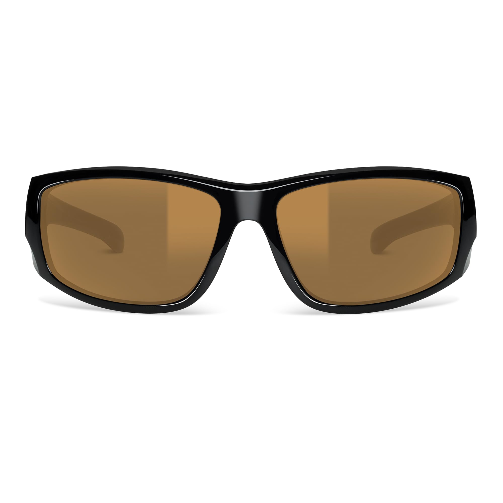 BNUS Sunglasses for Men & Women, Polarized glass lens, Color Mirrored Scratch Proof (B7036 Black/Grey Non-polarized, Glass lens)