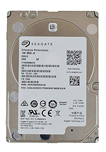 Seagate Enterprise Performance 10K | ST900MM0018 | 900GB 10K RPM SAS 12Gb/s 128MB Cache | 2.5" SFF | 512e | Enterprise Hard Disk Drive (HDD)
