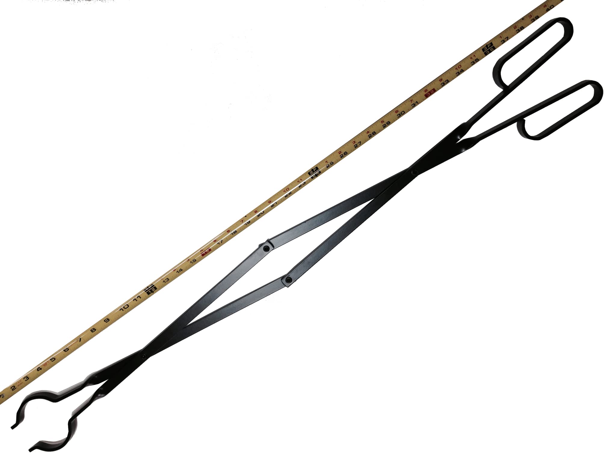 The Perfect Campfire Grill Extra Long Log Tweezers, Heavy Duty Fireplace Tongs, 40"