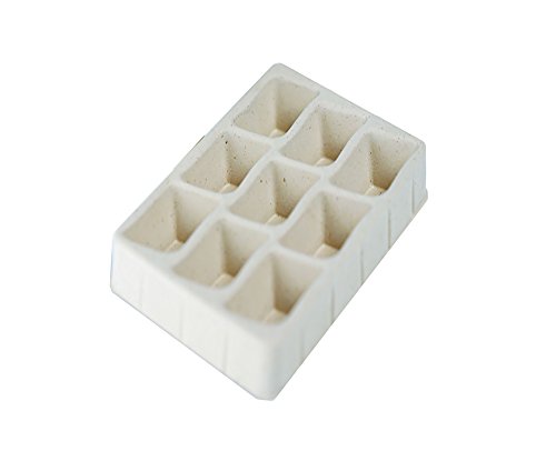 Hives and Honey Alexa Jewelry Armoire, Large, WALNUT & Earring Tray Inserts (4 Pack) Jewelry Storage, Sand (9006-905)