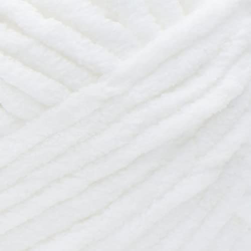 Bernat Blanket White Yarn - 2 Pack of 10.5oz/300g - Polyester - 6 Super Bulky - 220 Yards - Knitting/Crochet