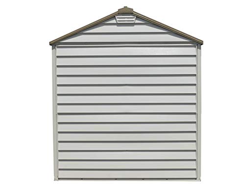 Duramax StoreMax 7 Ft. x 7 Ft. Vinyl Garden Storage Shed | Made of Fire Retardant PVC Resin