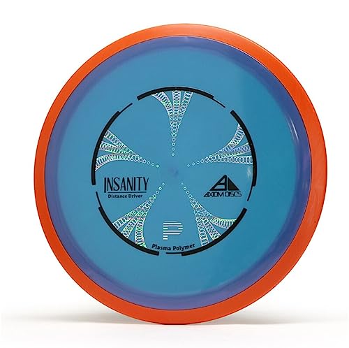 Axiom Insanity (Plasma) Driver Golf Disc, Pick Your Disc 171g Swirly Blue w/Blue Rim