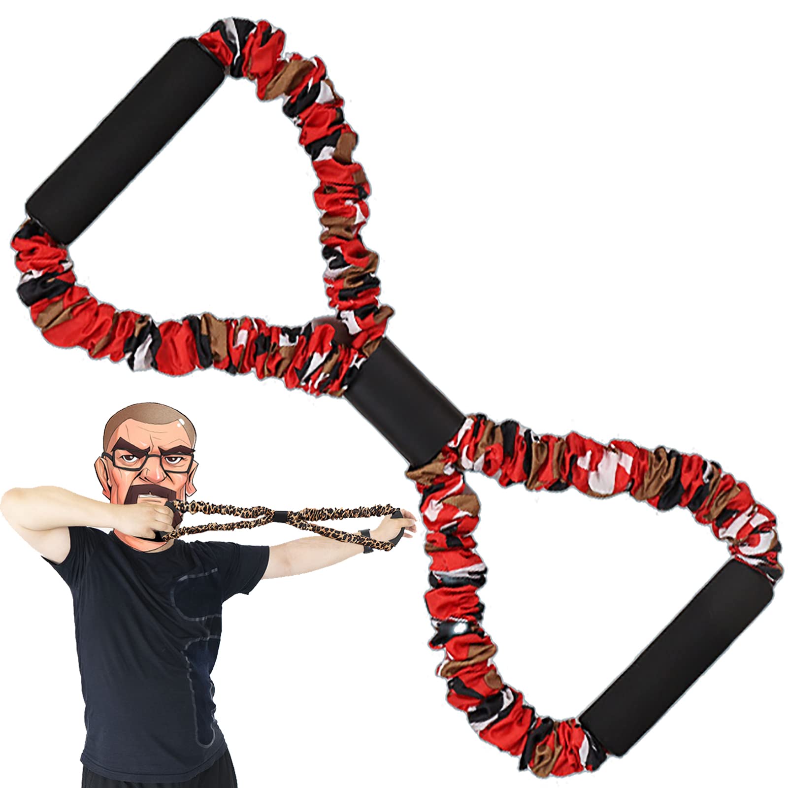 Archerest Archery Bow Trainer, Draw Training Aid - Arm Strength Resistance Band for Recurve Bow Compound Shooting Kids Adults Beginner Experts (Red- 25lbs)