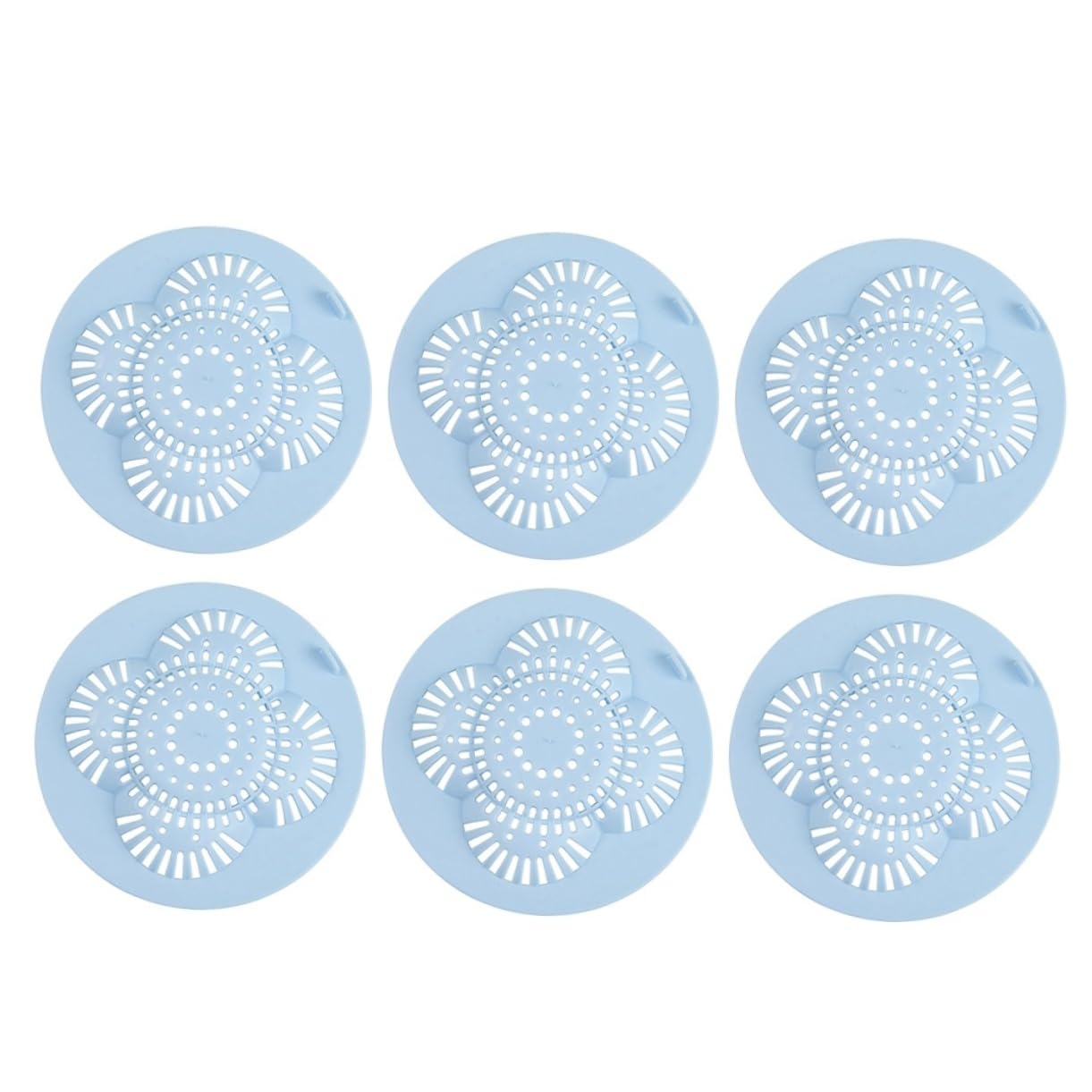 DOITOOL 6PCS Sink Filter Strainer Sink Strainer Bathtub Stopper for Bathroom Sink Drain Filter Kitchen Sink Plug Hair Drain Filter Toilet Sink Cover Floor Drain Cover Makeup Earth Tones