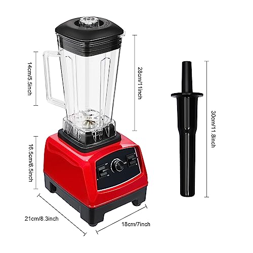 Qiucenmium Countertop Blender,Smoothie Maker Blender 2200W, Blender with 6 Blades and 2L Container, Professional Blender for Shakes and Smoothies, Crushing Ice, Frozen Fruit