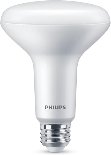 PHILIPS LED Flicker-Free Frosted Dimmable BR30 Light Bulb - EyeComfort Technology - 650 Lumen - Soft White (2200K) - 7.5W=65W - E26 Base - Title 20 Certified - Ultra Definition - Indoor - 4-Pack
