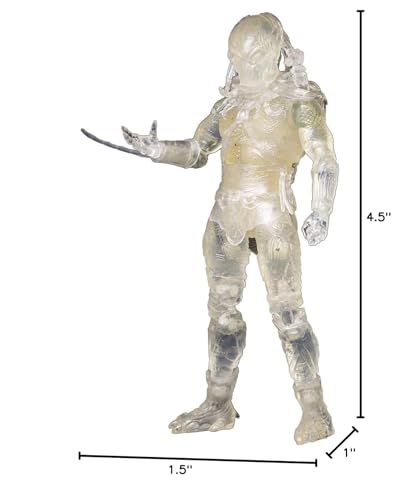 Hiya Toys Predators: Invisible Tracker Predator 1:18 Scale Action Figure, Multicolor