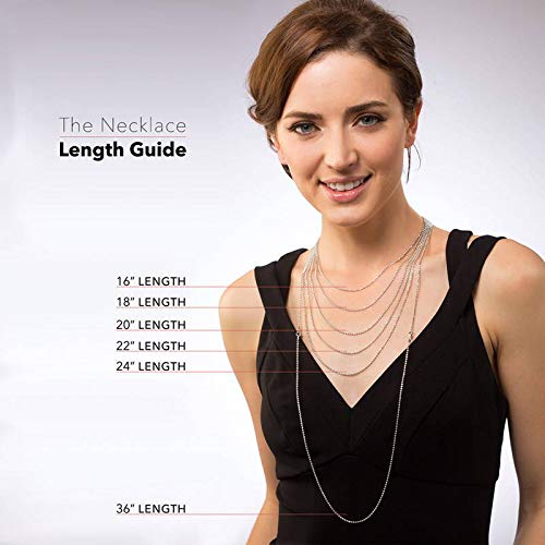 BERRICLE Sterling Silver Open Circle Cubic Zirconia CZ Pendant Necklace for Women, Rhodium Plated