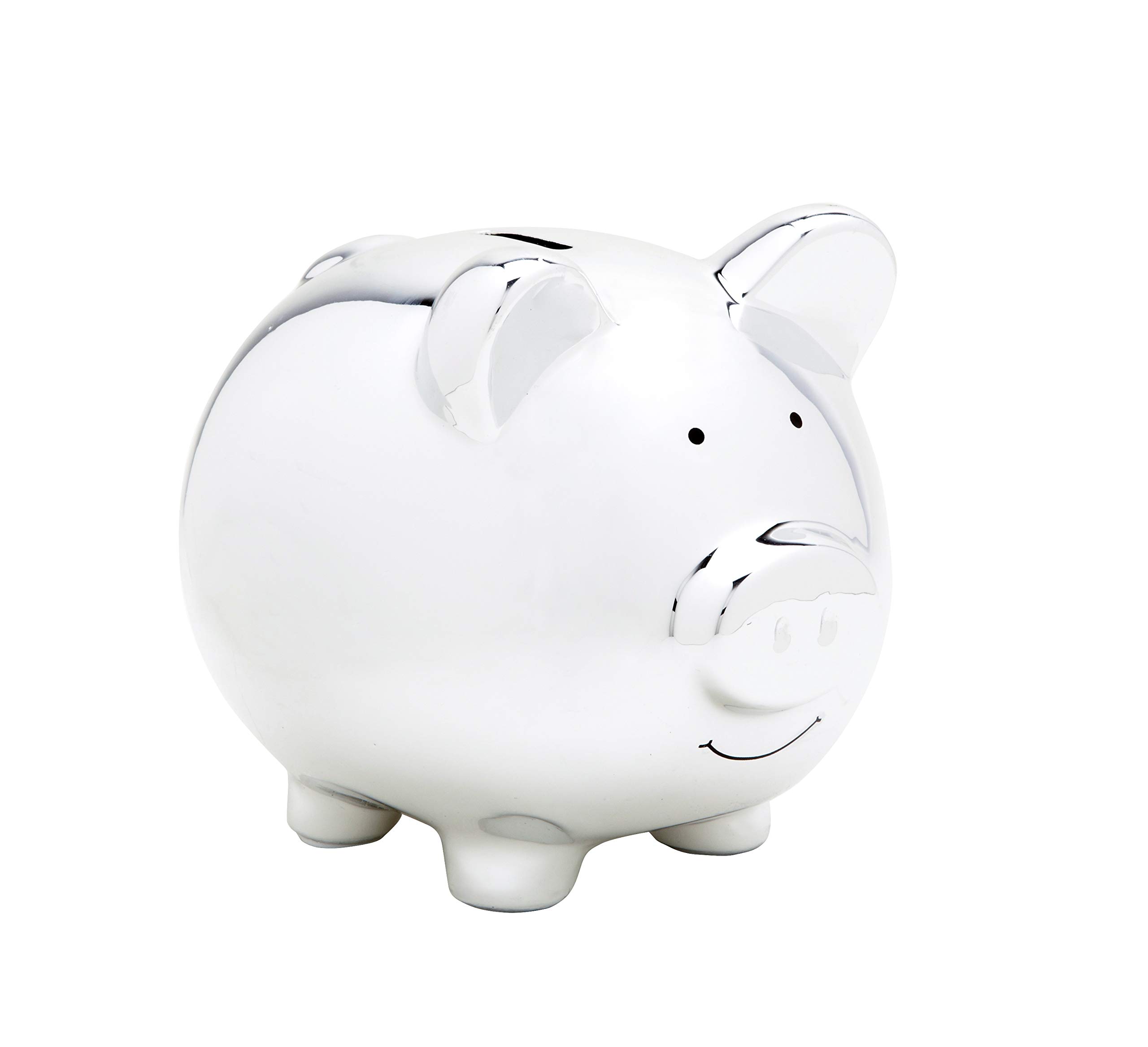 Tiny Ideas Ceramic Piggy Bank, Makes a Perfect Unique Gift, Nursery Décor, Keepsake, or Savings Piggy Bank for Kids