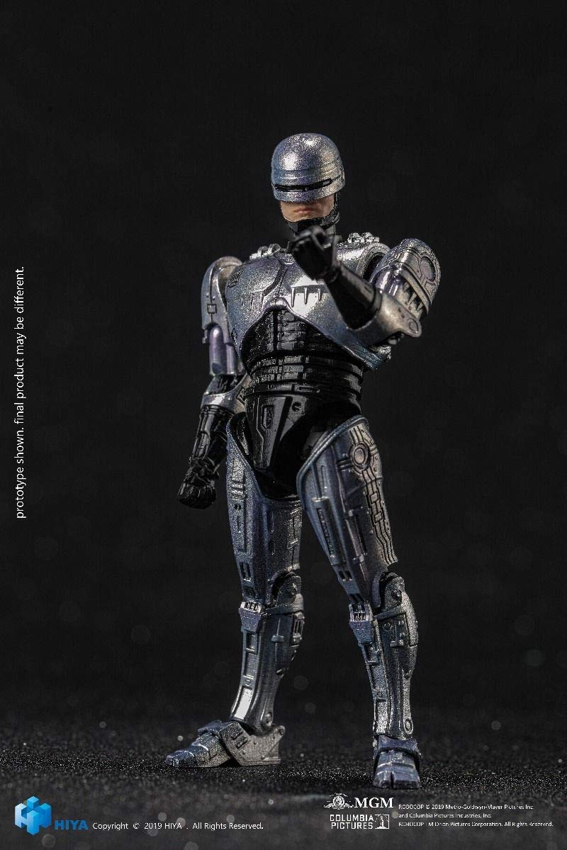 Hiya Toys Robocop (1987): Robocop 1:18 Scale Action Figure, Multicolor