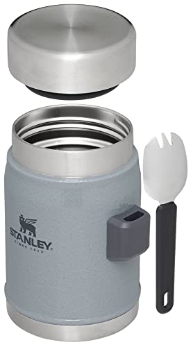 Stanley Classic Legendary Classic Food Jar + Spork 14oz Hammertone Silver