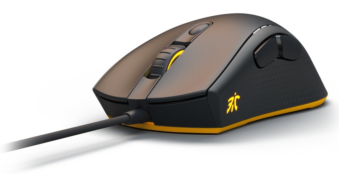 Fnatic Clutch 2 Pro Gaming Esports Mouse (Pixart Optical Sensor with 12,000 CPI, 6 Buttons, Mechanical Mouse Switches, Multi-Color RGB Backlit, Right Handed) – Black