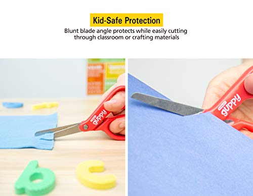 Stanley Guppy 5-Inch Blunt Tip Kids Scissors, Orange (SCI5BT-ORG)