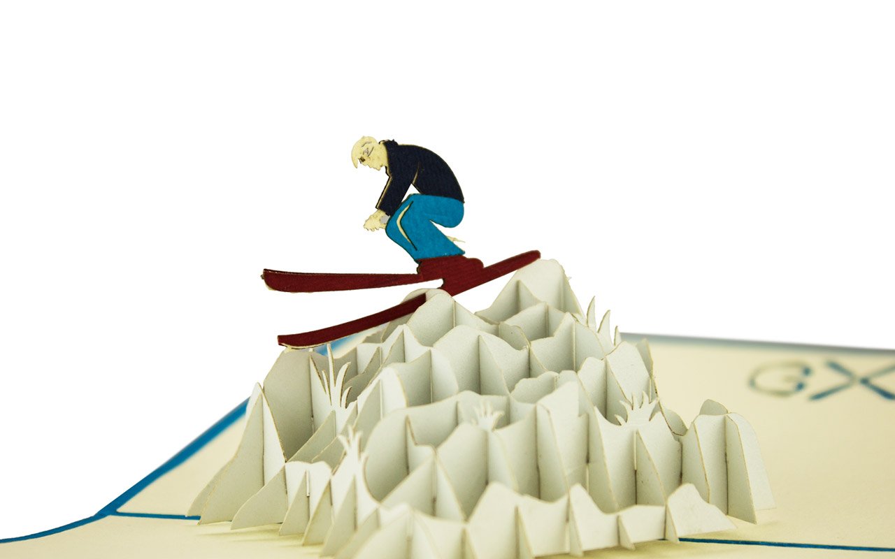 Diese-Klappkarten H10 Pop Up Greeting Card, Laser Cut, Handmade, Sports Birthday Cards, Gift Cards and Vouchers