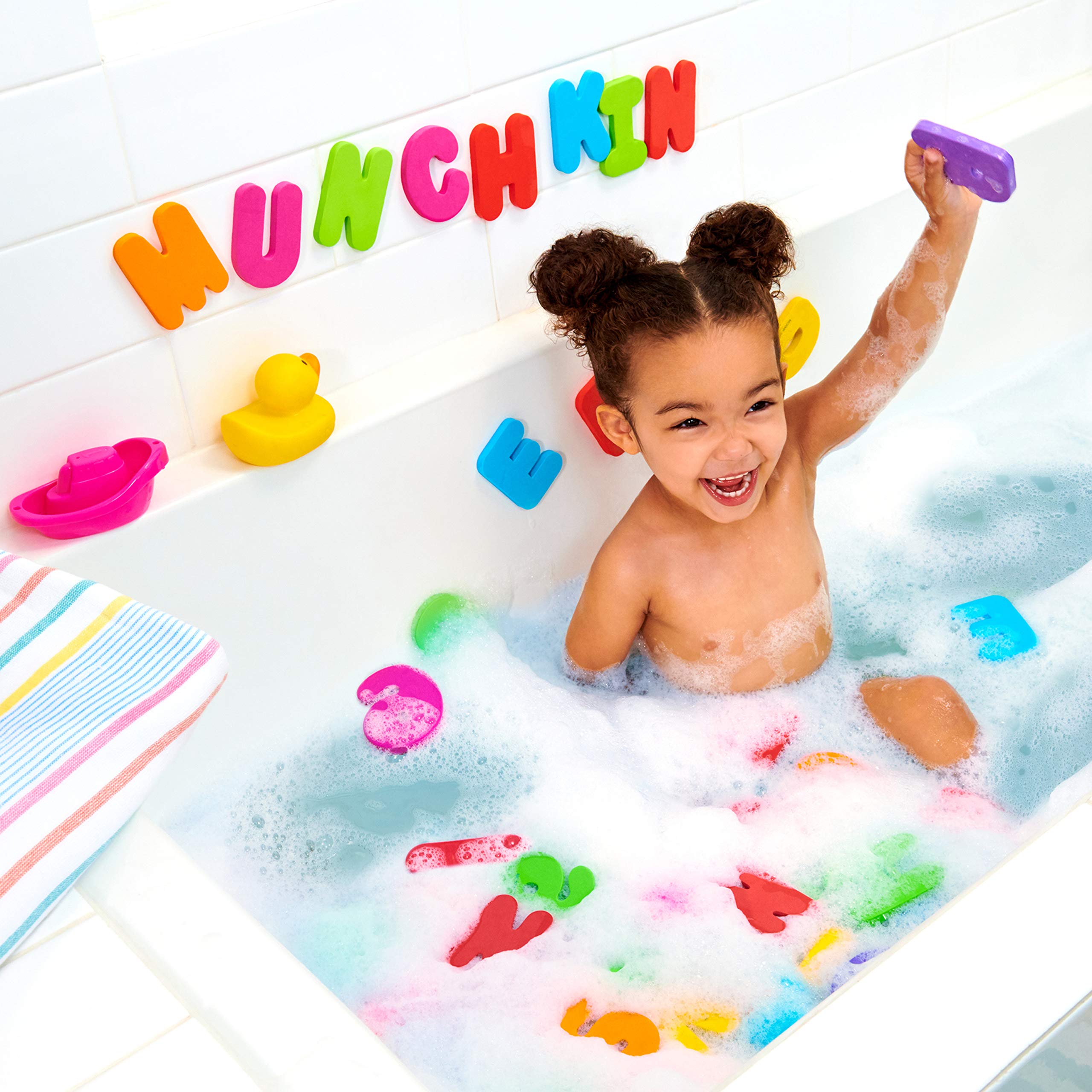 Munchkin® Bath Toy Scoop with 36pc Bath Letters and Numbers Bath Toy
