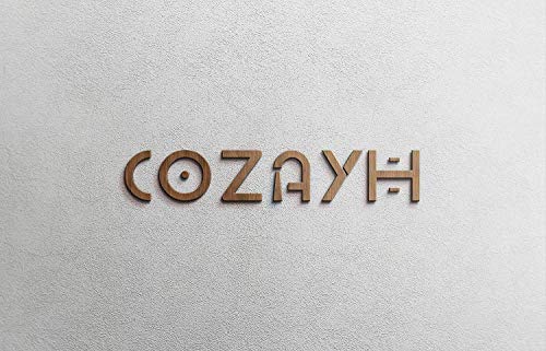 COZAYH Farmhouse C Table Couch End Table, Distressed Beaded Edge Tray Top Snack Side Table, Black F03101 0 F03101 0