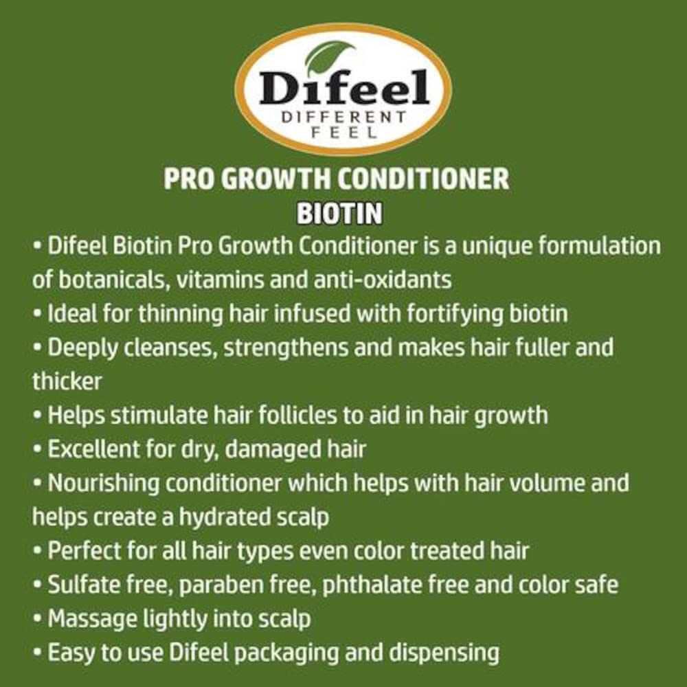 Difeel Biotin 3-PC Cleanse and Root Treatment Hair Growth Set