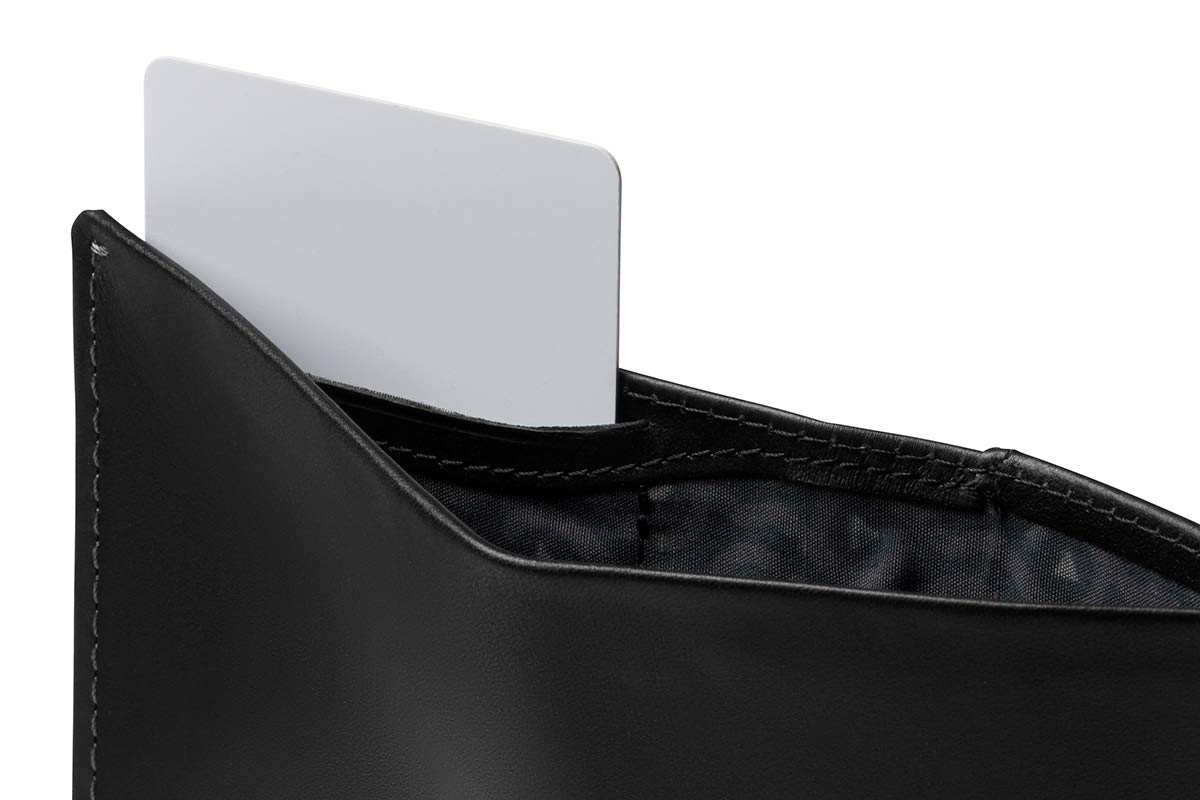 Bellroy Note Sleeve, Slim Leather Wallet, RFID Editions Available (Max. 11 Cards and Cash) - Charcoal