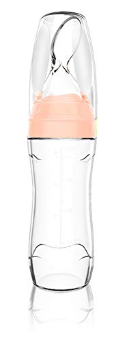 Haakaa Silicone Baby Food Feeding Spoon (Peach)