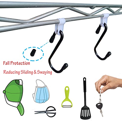 Crhexpva Anti Drop Wire Shelving S Hooks Metal Rack Hangers Untensil Hanging Hooks Shelves Hooks, Accessories Hangers (Shape A)