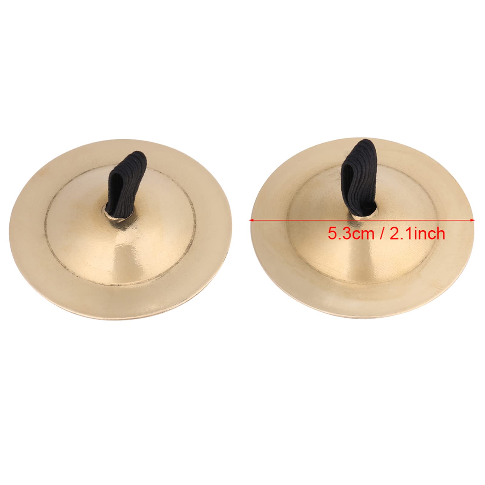 Mxzzand Dancing Zills, Brass Finger Cymbal Convenient Universal for Musical Instrument