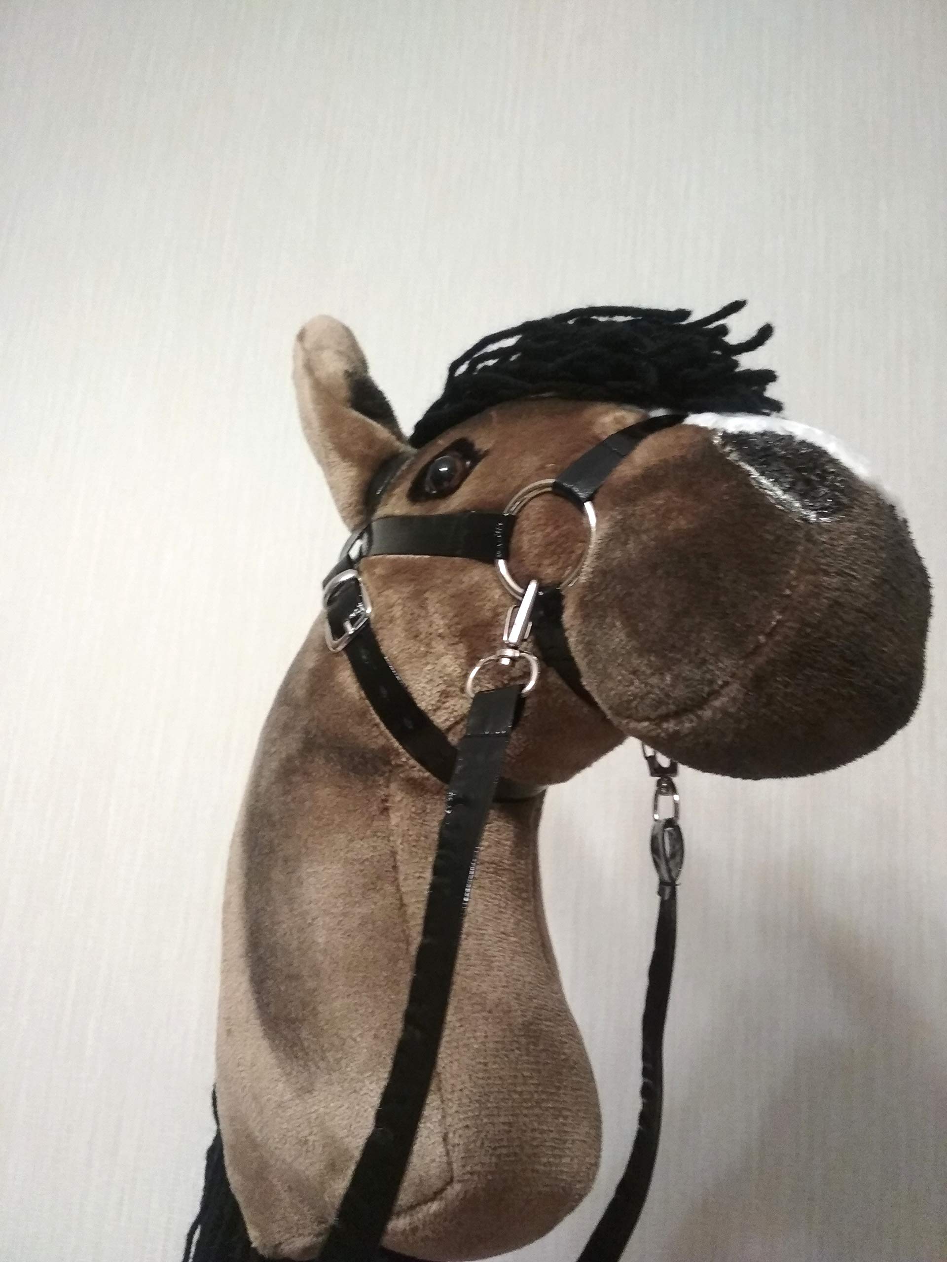 Hobby horse for kids A4 Chestnut hobby horse on stick