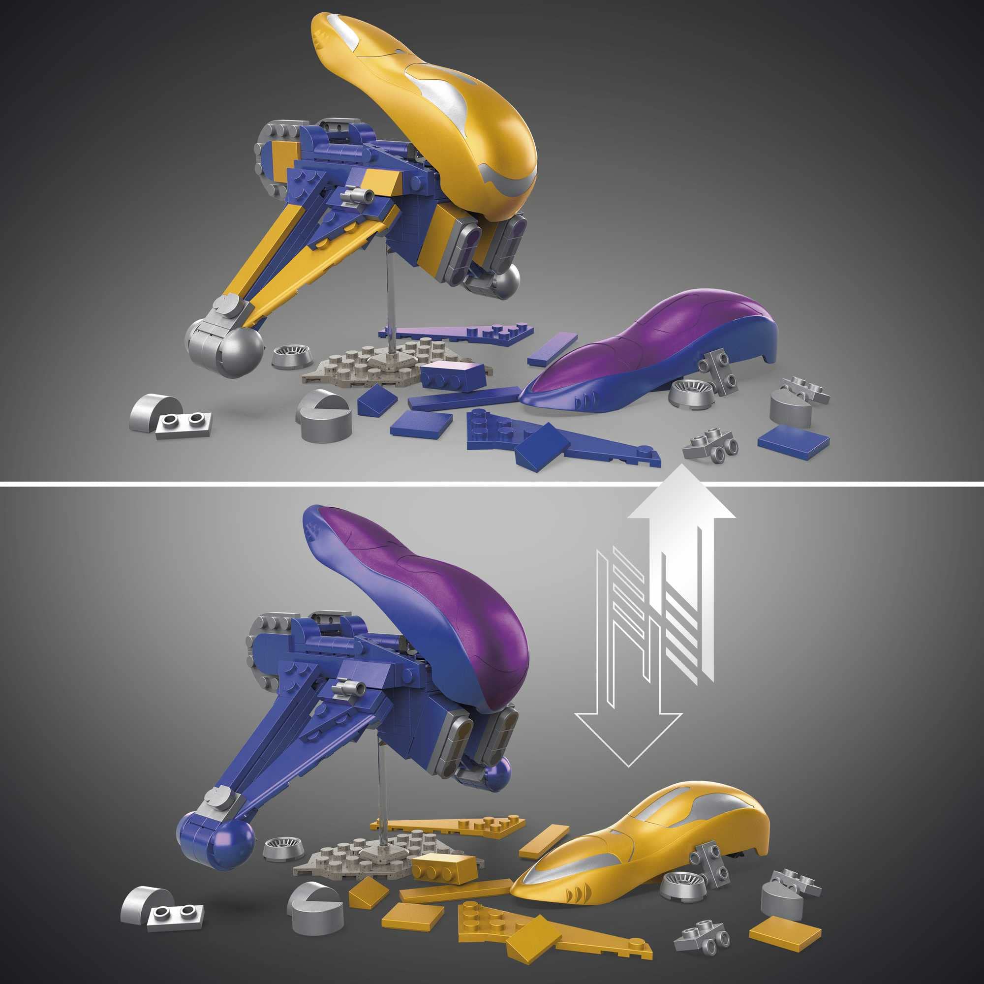 MEGA Mattel Halo Arbiter's Quest Banshee Vehicle Halo Infinite Construction Set,Building Toys for Boys
