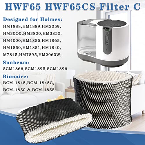 Cobectal HWF65 Humidifier Filter Replacement,Holmes C Humidifier Wick Filter (Pack of 2) Replaces Part HWF65CS HWF65P HWF65PDQ-U