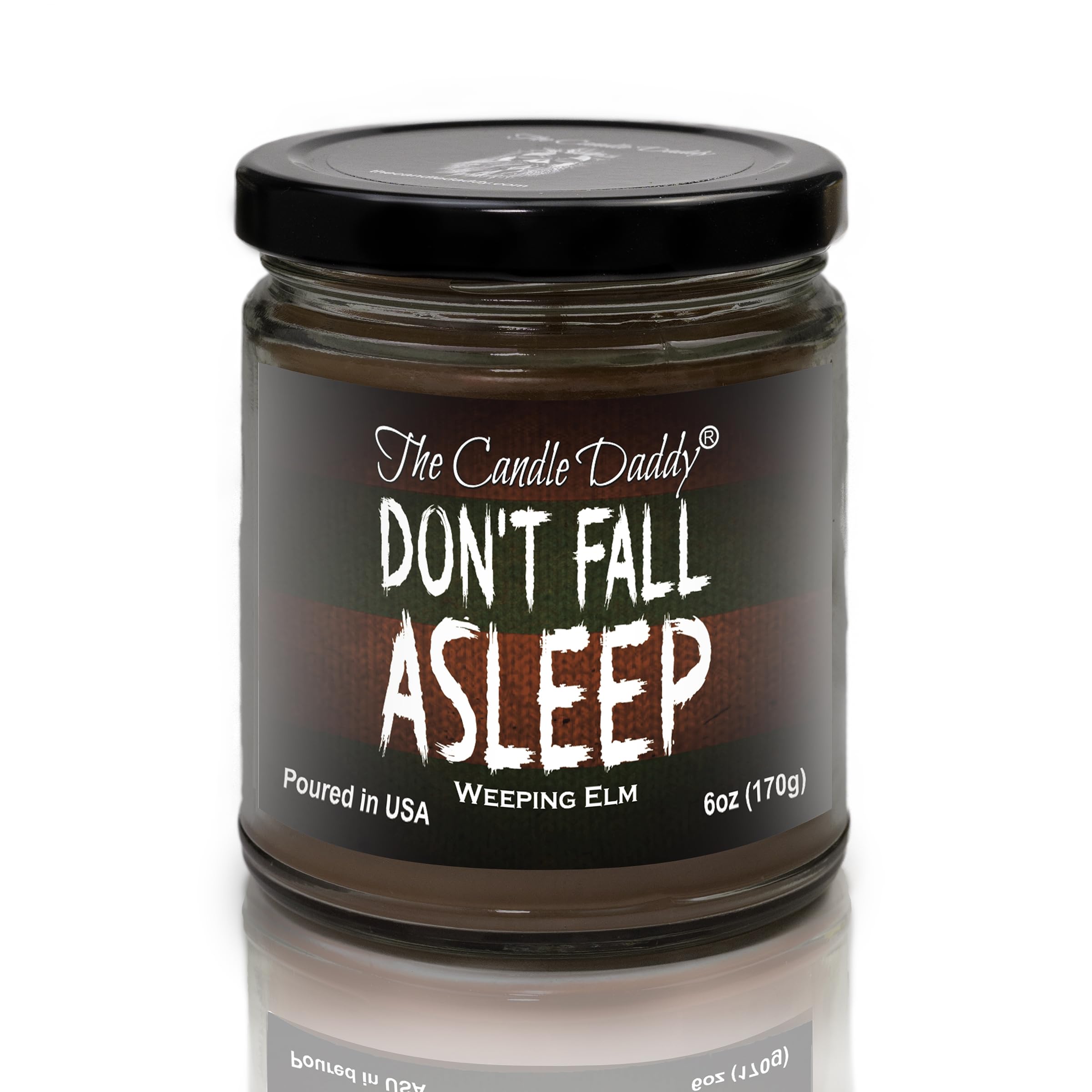 Don't Fall Asleep - Eerie Weeping Elm Scented Horror Movie Candle - Halloween 6 Oz Jar Candle - 40 Hour Burn Time