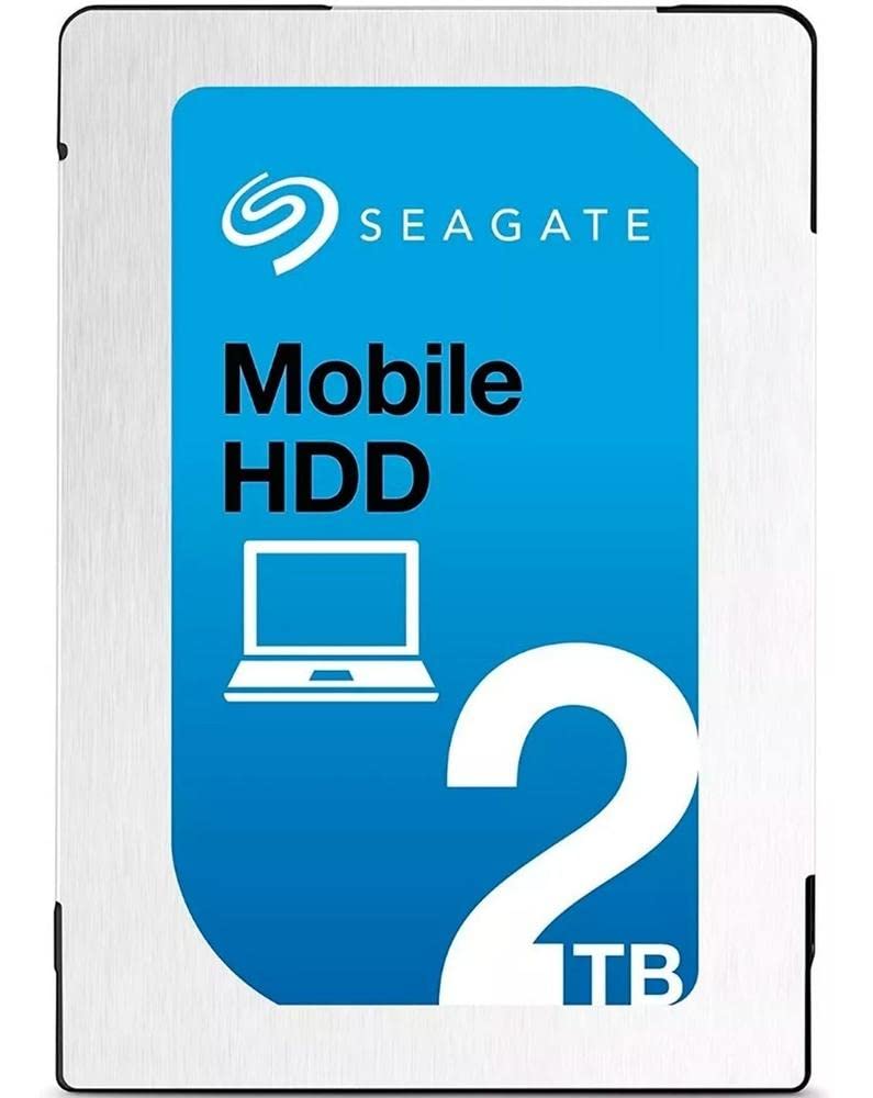 Seagate 2TB HDD SATA 5400rpm 6.4 cm 2.5 Inch 7 mm Height 128 Mb Cache BLK