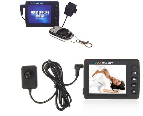 Toworld18 2.5" LCD Angel Eye Portable Mini Video Recording System Button DVR Video Recorder Camera KS-650M