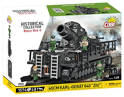 Cobi toys 1574 Pcs Hc WWII /2560/ 60Cm Karl-Gerat 040 "Ziu