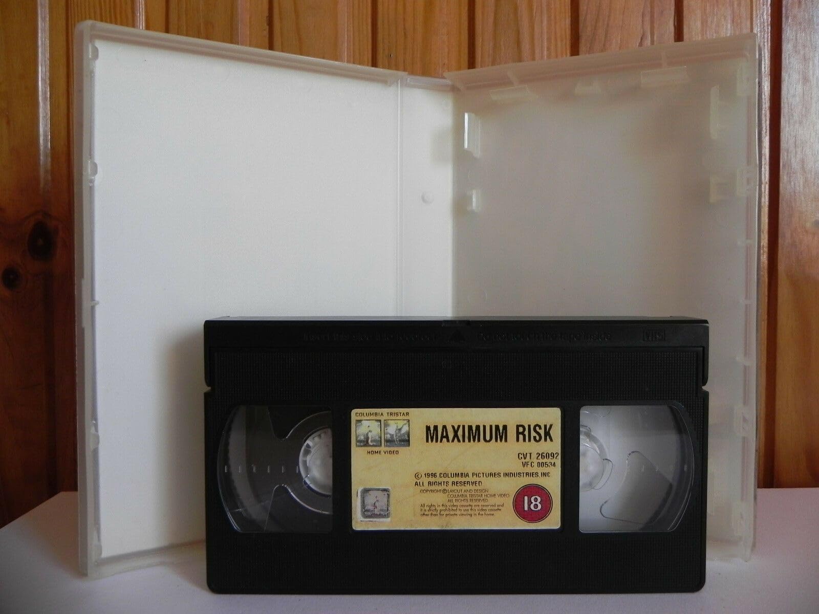 Maximum Risk - Columbia - Action - Ex-Rental - Van Damme - Large Box - Pal VHS