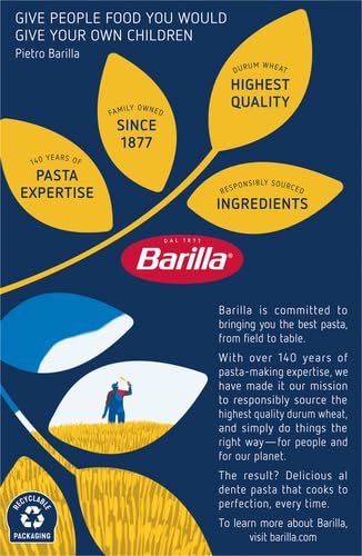 Barilla Mezzi Rigatoni Pasta, 16 oz. Box - Non-GMO Pasta Made with Durum Wheat Semolina - Kosher Certified Pasta