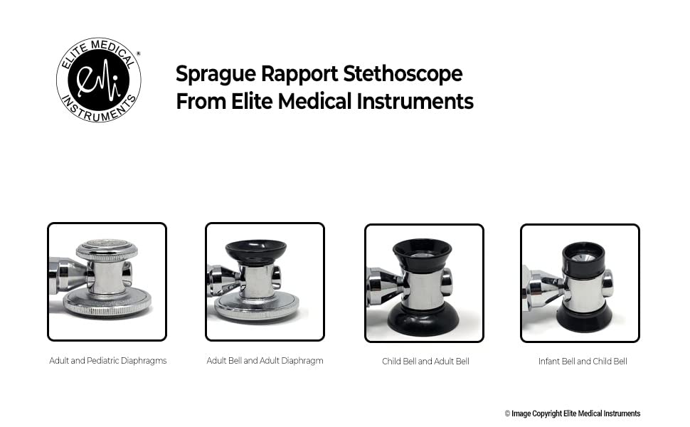EMI Professional Deluxe Aneroid Sphygmomanometer and Sprague Rappaport Stethoscope Set Kit #330 (Pink)
