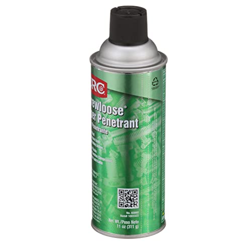 CRC Screwloose Super Penetrant 03060 β 11 WT OZ, Plastic Safe Aerosol for Corroded Fasteners, Seized Mechanical Components